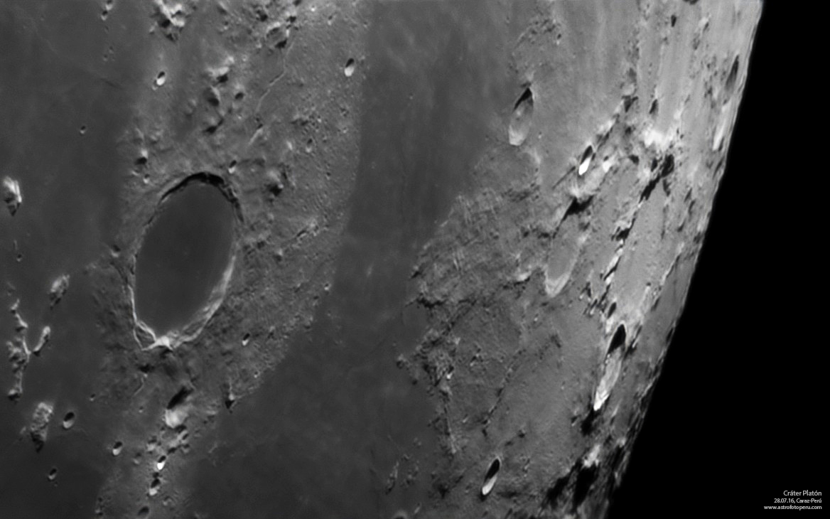 Luna – Cráter Platón – Lima – Perú – astrofotoperu – AstroFotoPeru